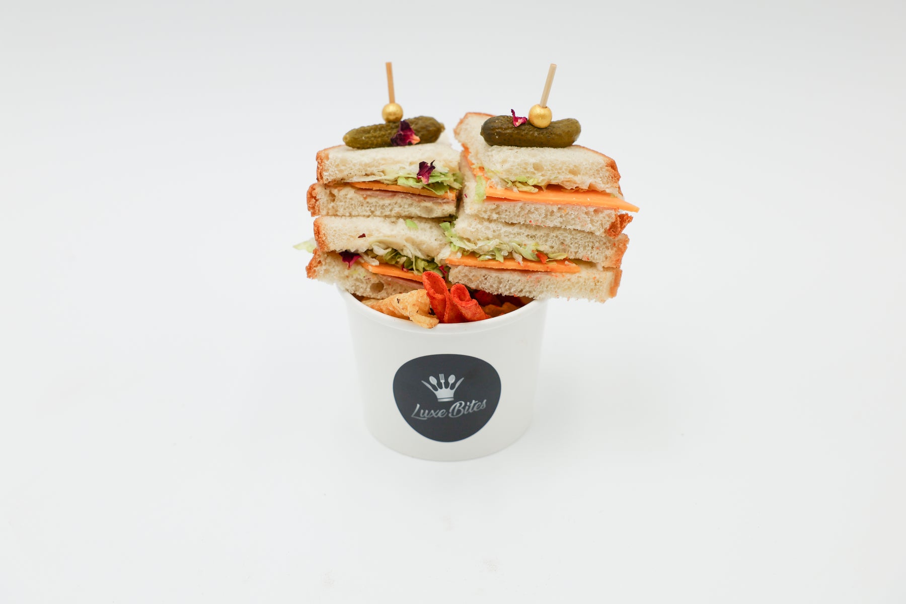 Sandwich Cups for Corporate Catering and Events | Luxe Bites